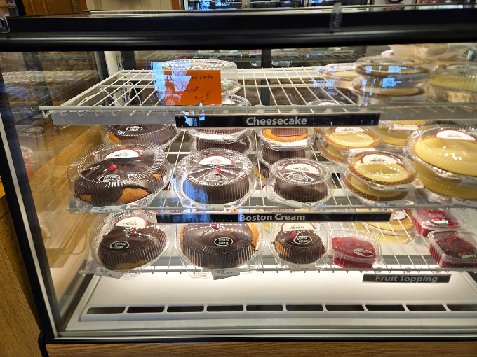 The dessert equivalent of "kid in a candy store" happens right here. These glass cases house dreams made of sugar, butter, and decades of baking wisdom.