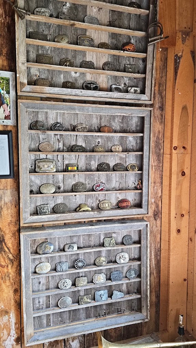 A treasure trove of belt buckles tells America's story in metal and craftsmanship, each one a wearable piece of history.