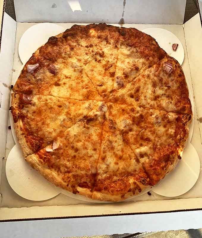 The cheese pull on this classic pie would make a dairy farmer proud &ndash; stretchy, gooey perfection that's worth the trip alone.