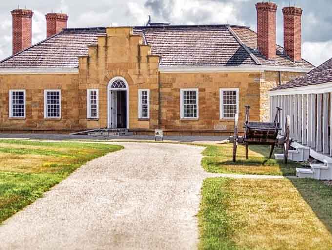 The Commandant's House exudes military elegance – where the fort's leader could entertain dignitaries while still keeping an eye on operations.