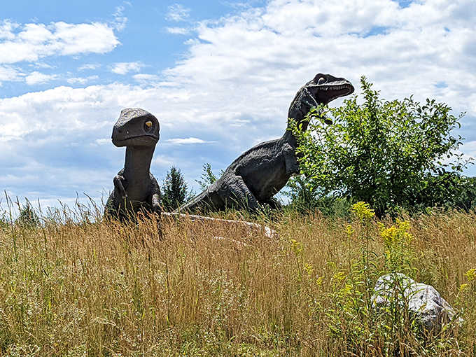 These prehistoric residents look surprisingly at home in the Minnesota landscape, no time machine required.