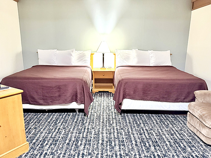 Standard rooms offer comfortable accommodations with traditional amenities &ndash; proving not every adventure requires stone walls or spaceship d&eacute;cor.