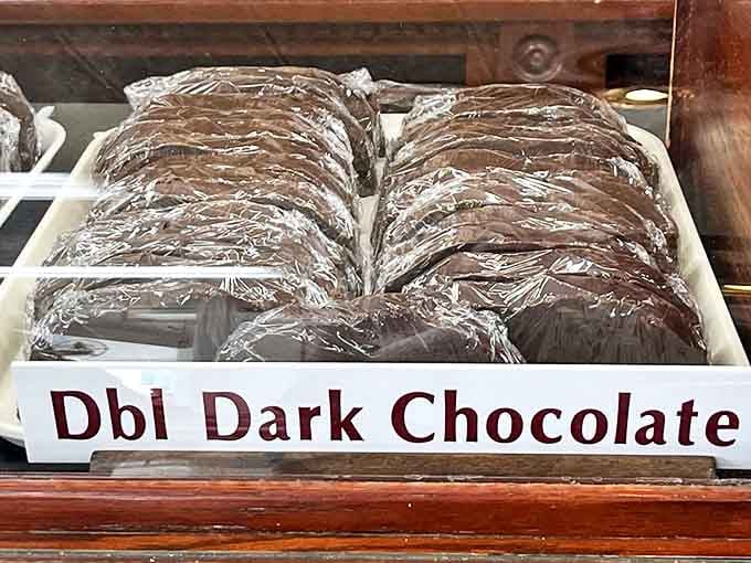Double Dark Chocolate for the brave souls who don't mess around &ndash; this isn't your grandmother's milk chocolate, folks.