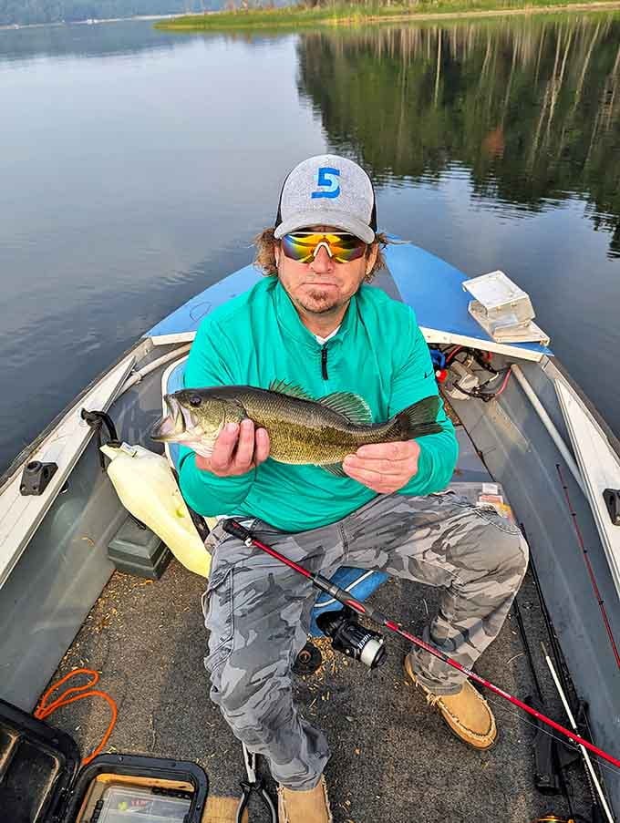 "Just one more cast," says every angler who's experienced Duck Lake's fishing magic, where time slows and worries fade with each ripple.