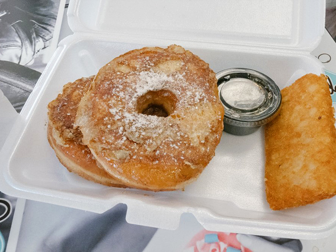French Toast Doughnut and Hashbrown: The dynamic duo that turns ordinary mornings into standing ovations, with crispy potato sidekick stealing some spotlight.