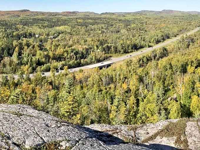 Highway 61 snakes through Minnesota's North Shore wilderness, a ribbon of asphalt leading adventurers to hidden treasures like Palisade Head.