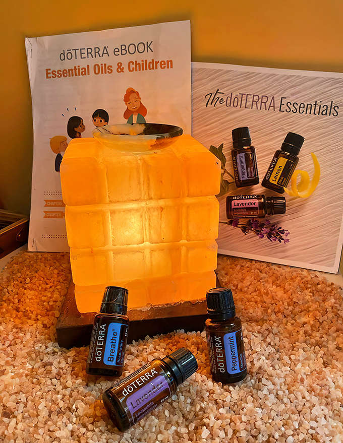 This glowing Himalayan salt lamp isn't just pretty, it's actively working to purify the air and create that signature peaceful ambiance.