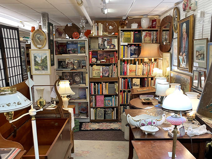 Literary time machines line these shelves – each book a portal to another era, complete with that intoxicating old-paper perfume.