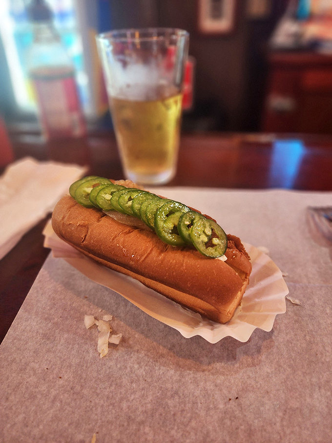 Simplicity elevated to art form &ndash; fresh jalape&ntilde;os add a kick of heat to this classic dog, proving sometimes less is deliciously more.