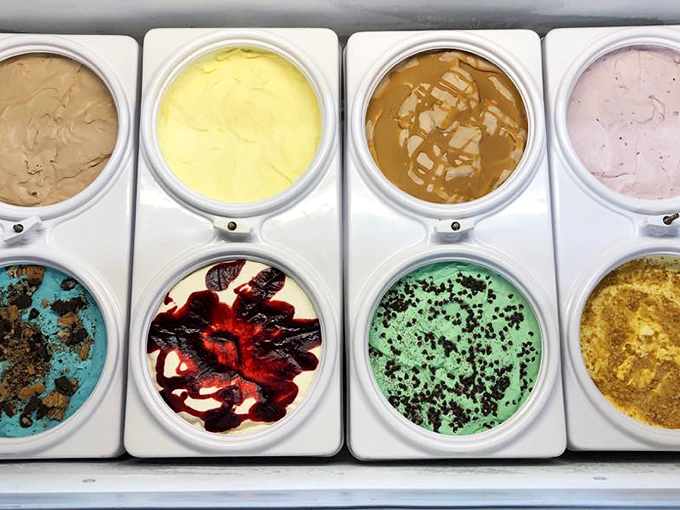 Ice Cream: Vibrant scoops of happiness in flavors that don't need translation&mdash;mint is green, strawberry is pink, and joy is guaranteed.