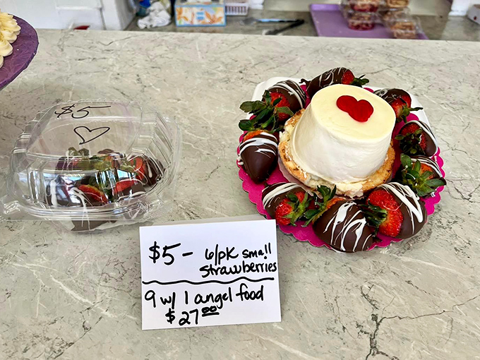 A strawberry-crowned masterpiece that makes ordinary birthday cakes look like amateurs. This is celebration food that actually deserves celebration.