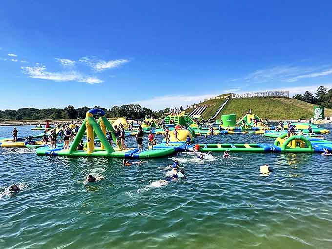 The inflatable obstacle course: where dignity goes to die and pure, unadulterated joy is born with every tumble.