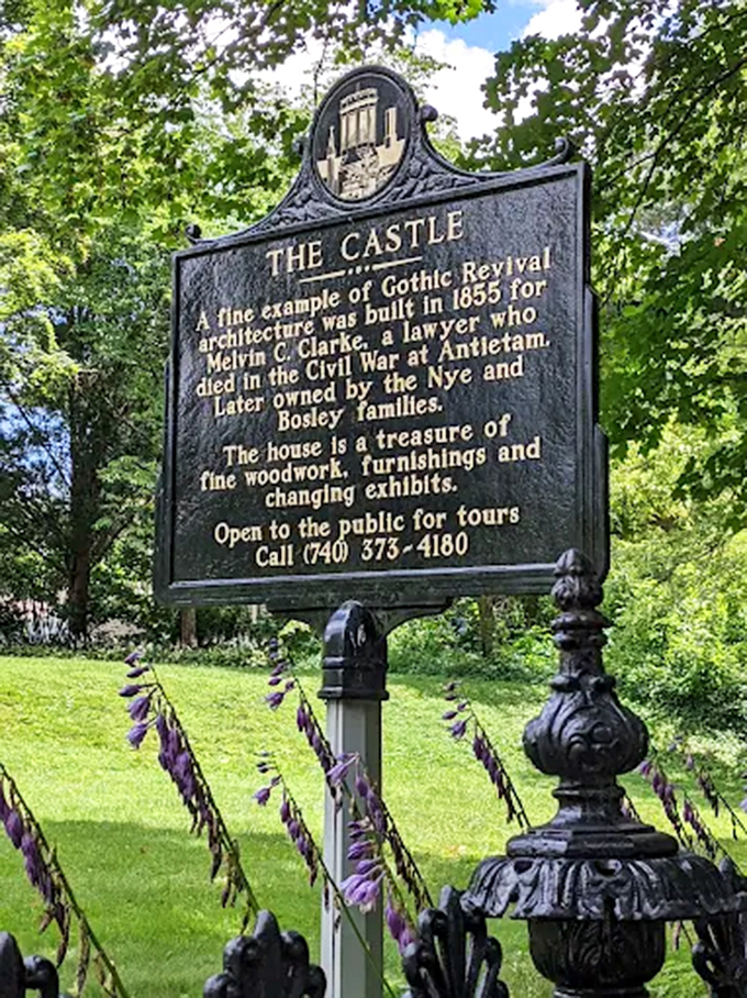 History carved in stone &ndash; The Castle's marker reveals its Civil War connections and architectural significance. Some tourist attractions have depth beyond the gift shop.