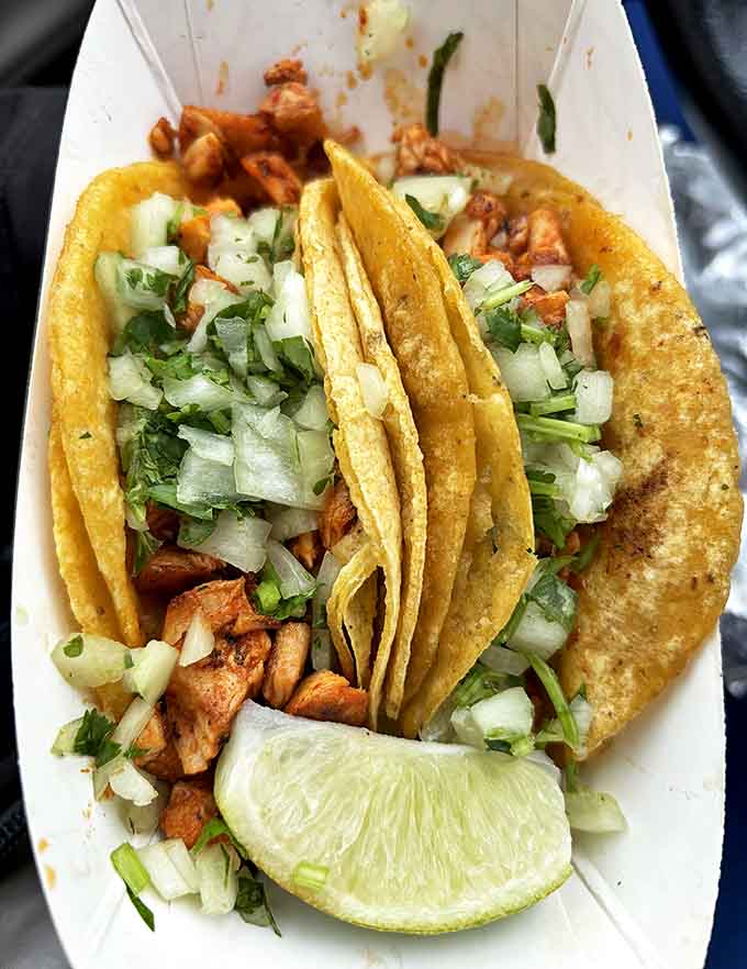 Fresh cilantro, diced onions, and perfectly seasoned meat create a flavor combination that'll make your taste buds sing.