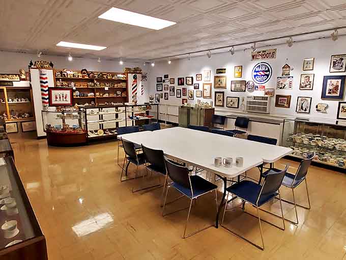 The museum's main room houses an impressive collection spanning centuries of hair history &ndash; no split ends in this presentation.