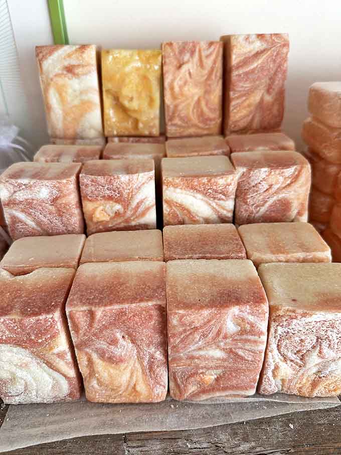 These aren't your grandmother's soap bars &ndash; marbled salt creations that look too pretty to use but too beneficial to resist.