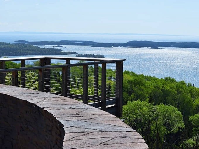 The observation area offers front-row seats to nature's greatest show. No ticket required, just willing legs and lungs.