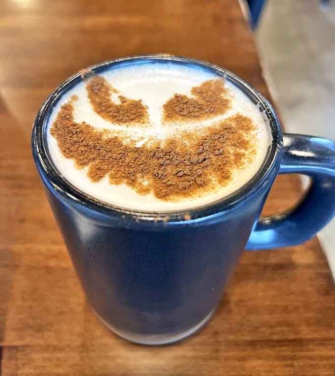 Fall in a mug! This isn't your basic chain store PSL &ndash; it's the sophisticated, well-read cousin with perfect foam art and genuine spice notes.