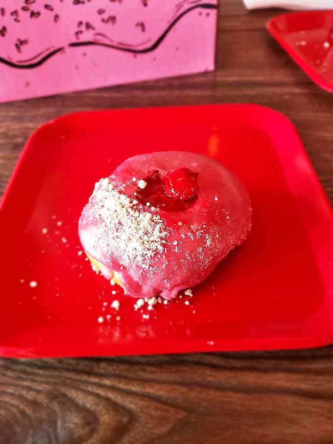 This raspberry beauty isn't just pink &ndash; it's the color of childhood dreams and adult indulgences, topped with a sprinkle of nostalgia.