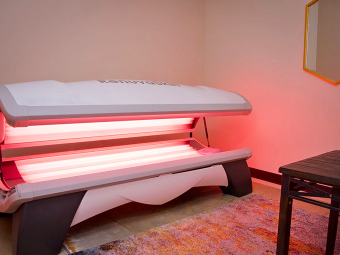 The red light therapy bed offers another dimension of healing, targeting everything from skin concerns to muscle recovery.