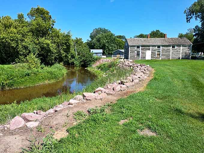 Samuel J. Brown Memorial Park offers a peaceful respite, where history and natural beauty converge under Minnesota's expansive sky.