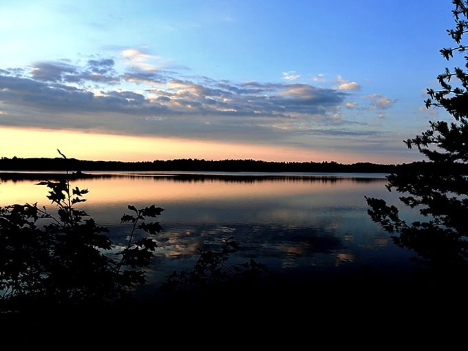 Sunset transforms Star Lake into a painter's dream, with colors so vivid you'll wonder if someone adjusted the saturation on reality.