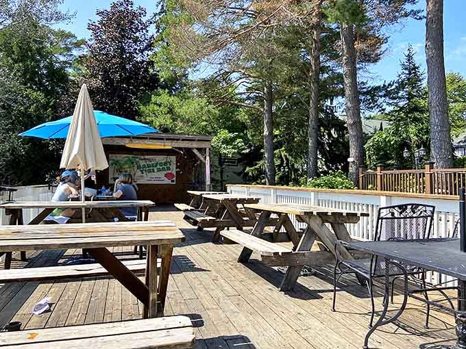 The Tiki Bar brings island vibes to the Midwest, where tropical drinks taste even better when you're surrounded by natural beauty.