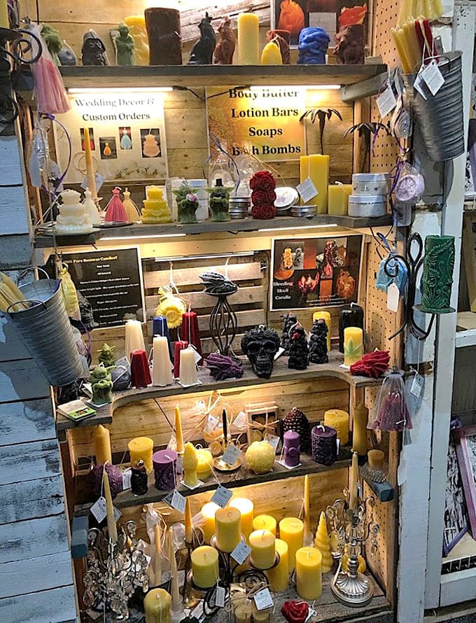 Handcrafted candles and artisan goods prove that not everything worth having comes from the past, just most of it.