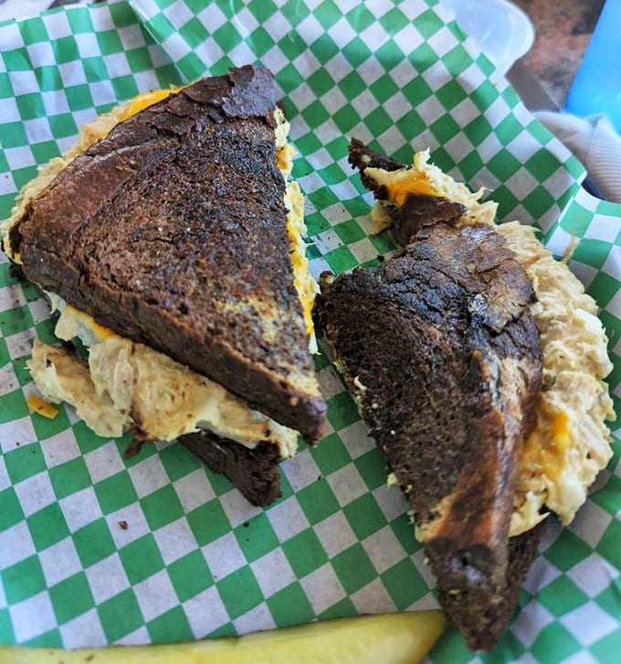 The tuna melt at Junior's achieves that perfect balance—crispy bread, melty cheese, and tuna salad that doesn't swim in mayo. Sandwich nirvana!