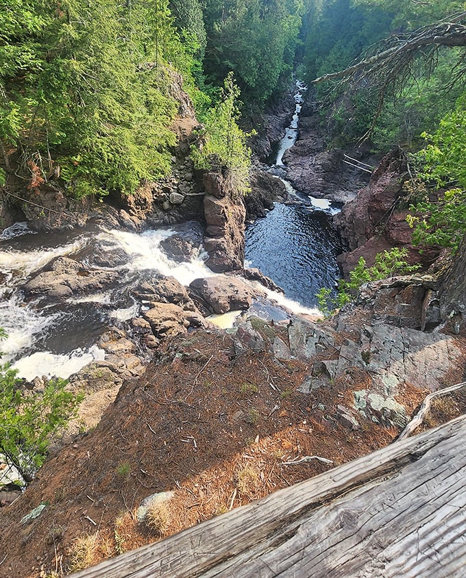 Water finding its own path, just like my aunt Mildred after her third glass of chardonnay at Thanksgiving dinner.