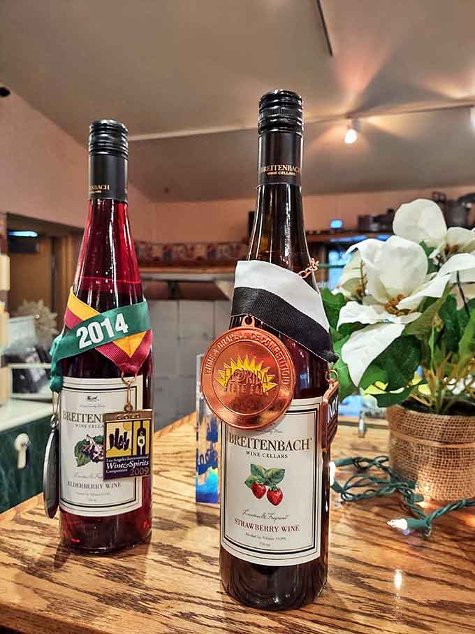 The strawberry and elderberry wines showcase Breitenbach's fruit wine mastery &ndash; these aren't your grandmother's sweet sippers!