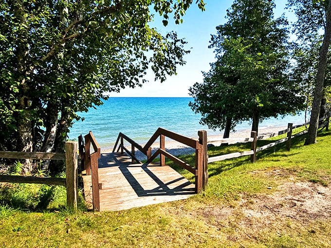 Nature's welcome mat &ndash; this wooden walkway leads adventurers from everyday life into a geological wonderland waiting to be explored.