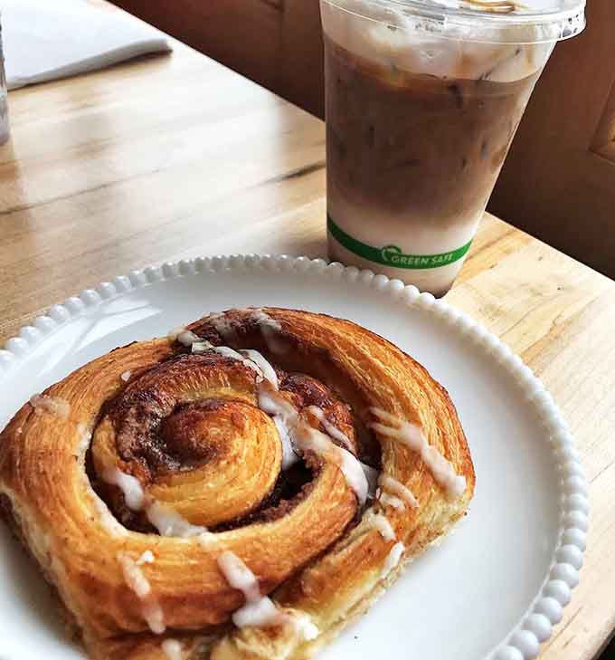 The cinnamon roll achieves that mythical balance &ndash; crisp exterior giving way to pillowy center, with glaze applied by someone who clearly understands the meaning of "just right."