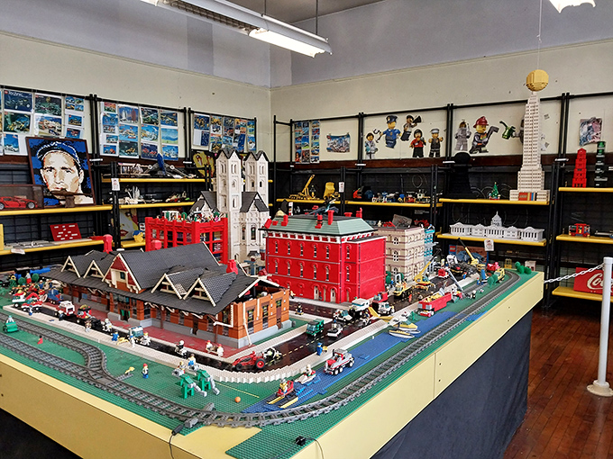 A miniature metropolis where tiny plastic citizens live better organized lives than most of us. No traffic jams in LEGO land!