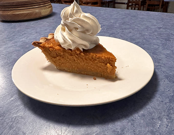 Pumpkin Pie: Not just for Thanksgiving, this velvety pumpkin pie topped with a cloud of whipped cream is a year-round favorite.