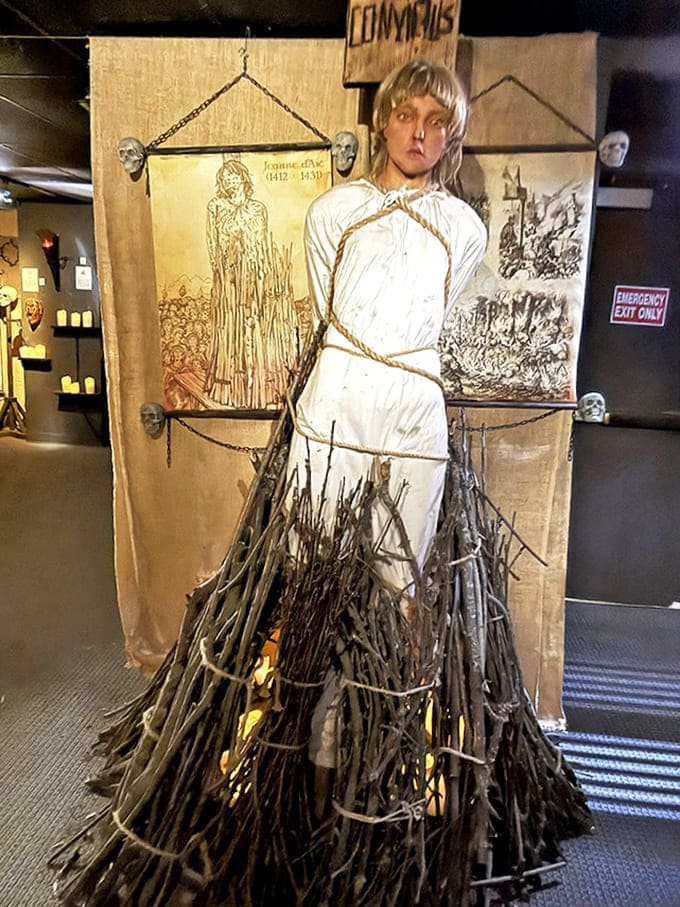 Joan of Arc's tragic fate is commemorated here, reminding visitors how accusations of heresy led to horrifying public executions.