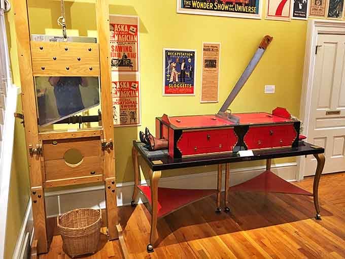 This isn't your average wooden box &ndash; it's an Asrah levitation illusion that once made assistants float in mid-air. Engineering and enchantment beautifully combined.