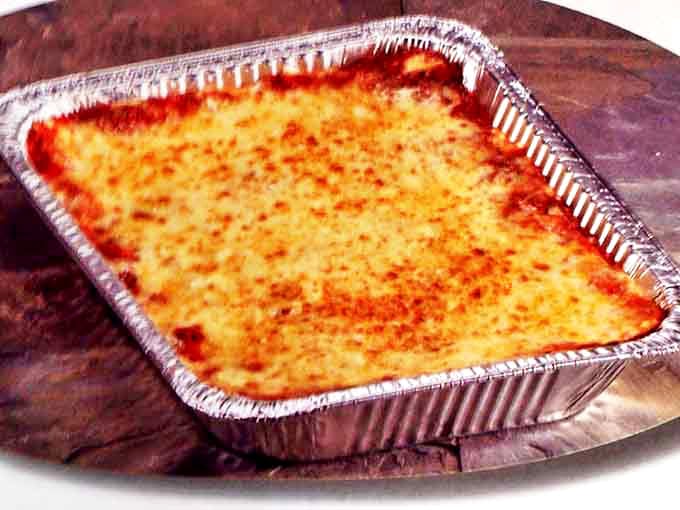 Golden, bubbling cheese blankets this family-sized lasagna &ndash; a dish that's sparked more dinner table joy than most restaurants' entire menus.