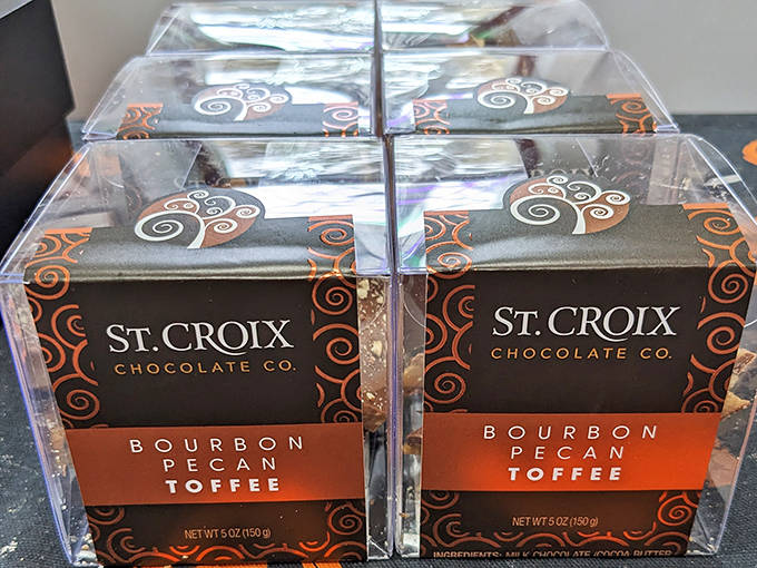 The legendary Bourbon Pecan Toffee&mdash;crunchy, buttery perfection that's worth every calorie and has been known to cause involuntary moaning.