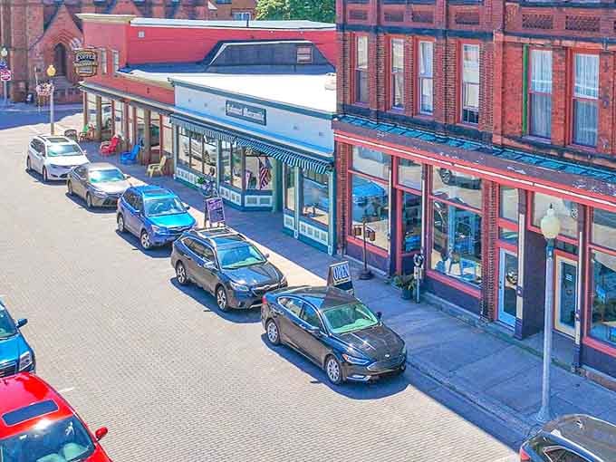 Calumet: Brick-lined streets and historic storefronts transport visitors to the heyday of copper mining, when this town dreamed of metropolitan grandeur.