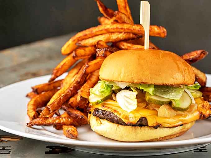 The HQ Burger doesn't need fancy gimmicks &ndash; just a perfectly seared patty, melted cheese, and house-made pickles alongside hand-cut fries.
