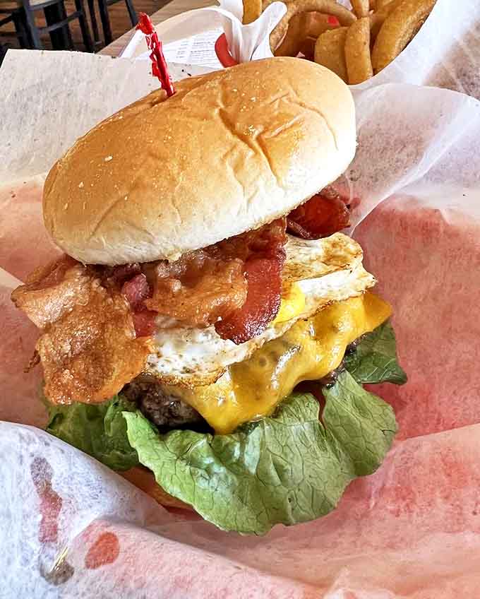 This beauty combines a perfectly grilled patty with fresh toppings and melty cheese &ndash; proof that sometimes the classics need no improvement.