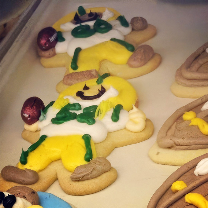 Whimsical decorated cookies bring smiles before the first bite, showcasing the playful creativity that makes Vande Walle's special.