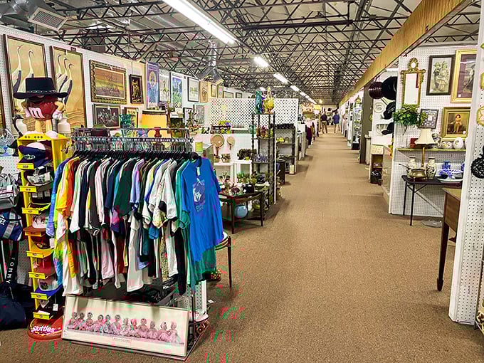 Fashion never truly dies &ndash; these vintage garments hang like colorful ghosts, ready for their second act in some lucky shopper's wardrobe.