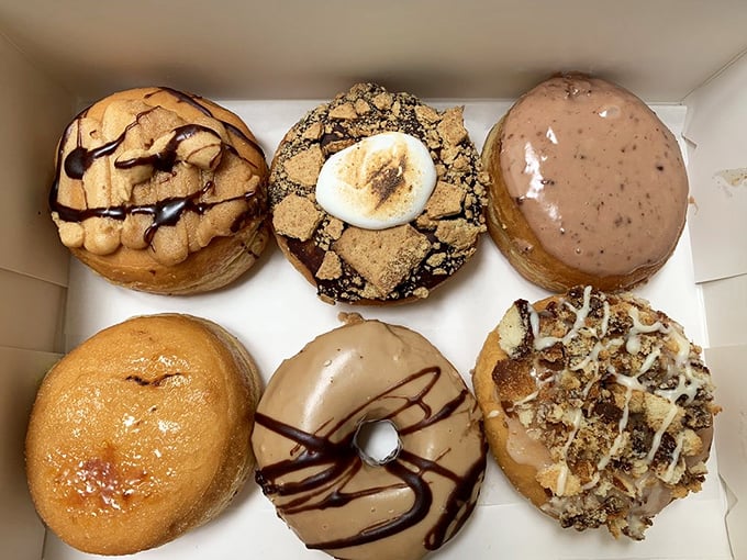 Donut heaven exists, and it's located inside this box. Each ring of perfection tells a different sweet story.