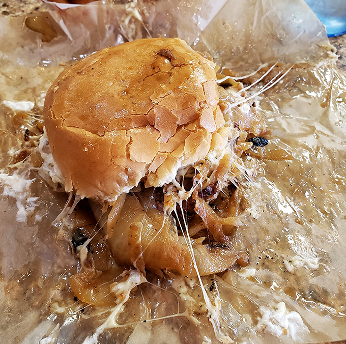 A Western Burger that would make John Wayne weep tears of joy &ndash; melty cheese stretching like the Montana sky.