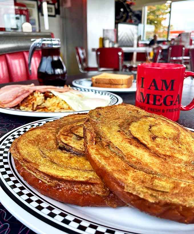 French toast so perfectly golden and buttery it could make a grown person weep with joy at the breakfast table.