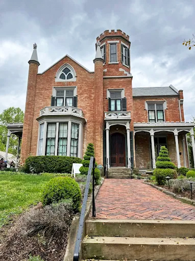 Front and center: The Castle's imposing facade combines Gothic drama with Midwestern practicality. Those bricks have witnessed more than 165 years of American history.