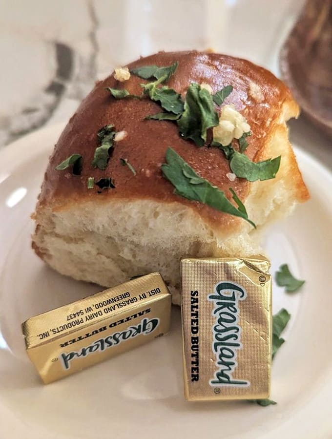 Garlic bread perfection &ndash; a pillowy interior with a golden crust, ready to be torn apart and devoured with reckless abandon.