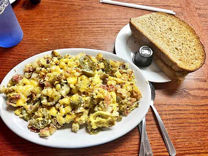Grandma Horner's scramble brings together eggs, veggies, and savory goodness in one glorious, fork-ready pile of deliciousness.
